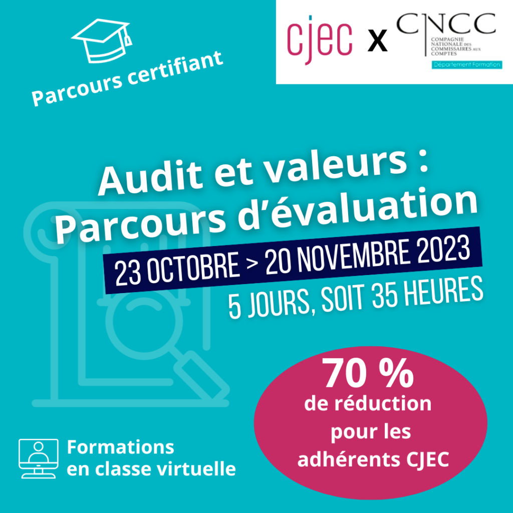 Membres du CJEC, profitez de 70 % de réduction sur le parcours évaluation de CNCC Formation - CJEC