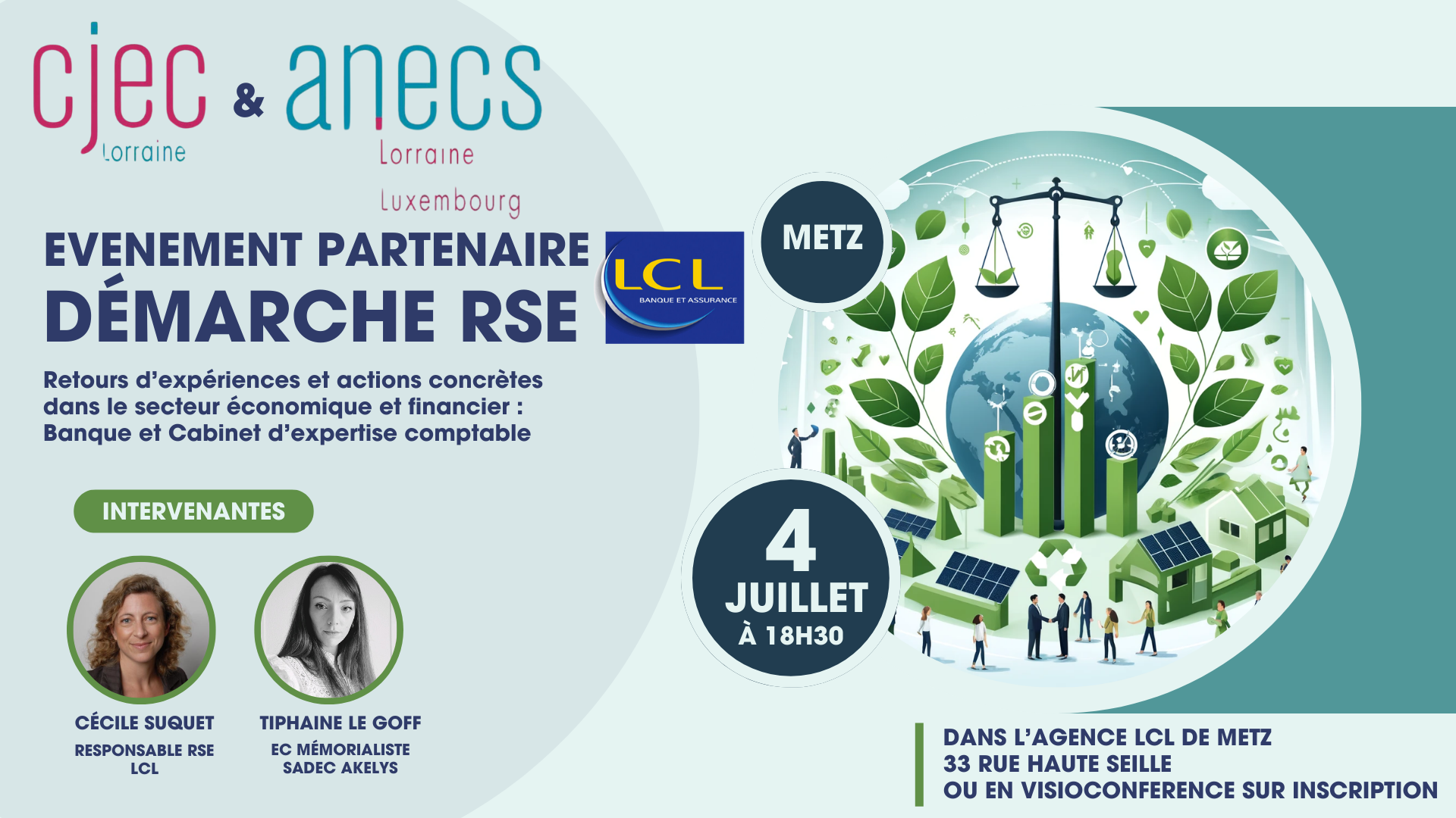 CJEC x ANECS x LCL - La démarche RSE, concrètement ! - PRESENTIEL METZ - CJEC