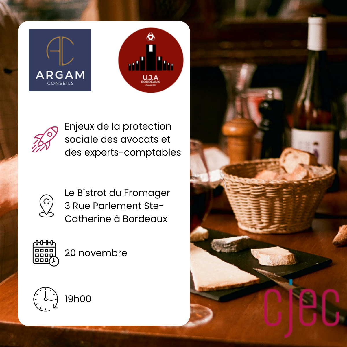 Afterwork interpro - CJEC X UJA X ARGAM CONSEILS - CJEC